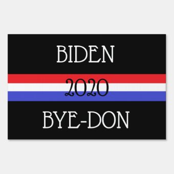 Resist Fist American Flag Bye-Don Anti Trump Sign | Zazzle
