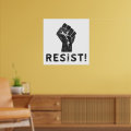 Resist Fist Poster | Zazzle