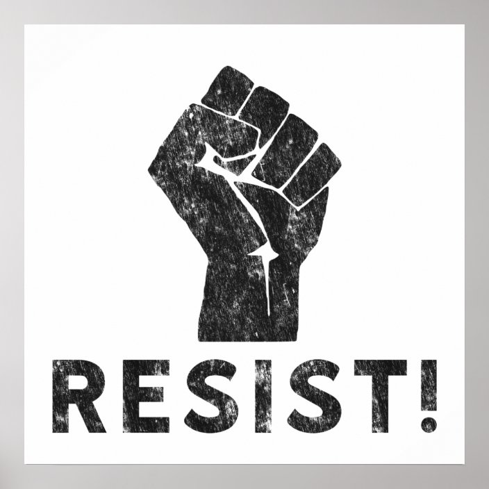 Resist Fist Poster | Zazzle.com