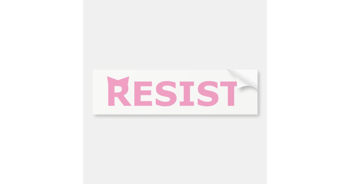 RESIST - P-Hat Bumper Sticker | Zazzle