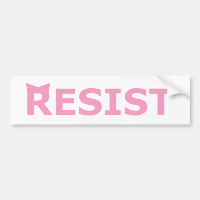 RESIST - P-Hat Bumper Sticker | Zazzle