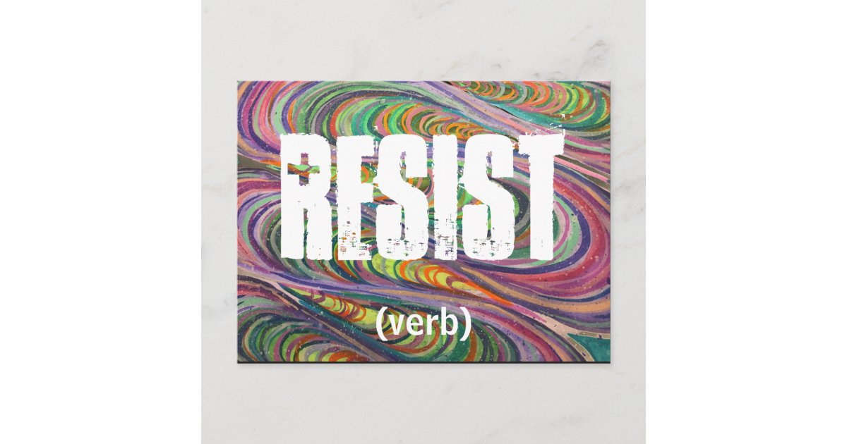 Resist Postcard | Zazzle