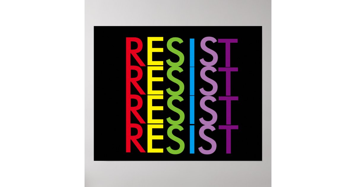 Resist! Poster | Zazzle