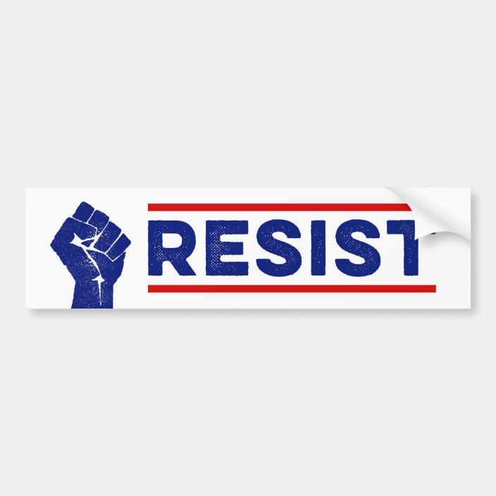 Resist Protest Anti-Trump Bumper Sticker | Zazzle.com
