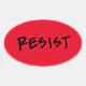 Resist Stickers-4 per sheet Oval Sticker | Zazzle