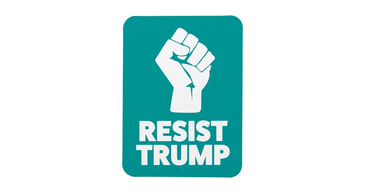 Resist Trump Clenched Solidarity Fist Magnet | Zazzle