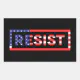RESIST | United States Flag Rectangular Sticker | Zazzle