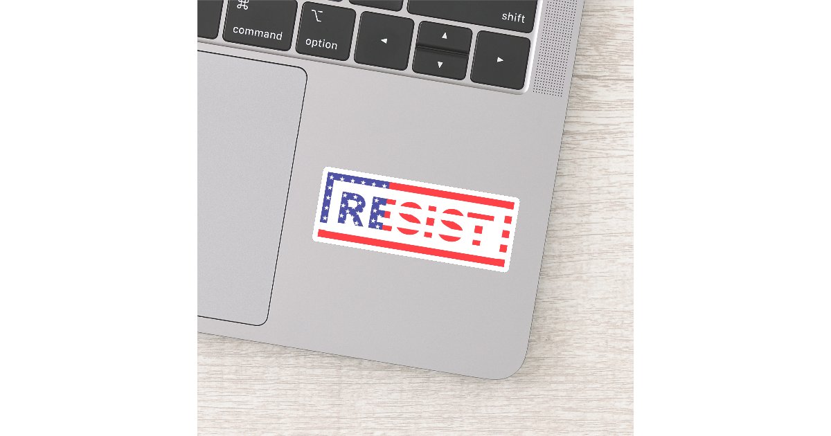 RESIST | United States Flag Sticker | Zazzle