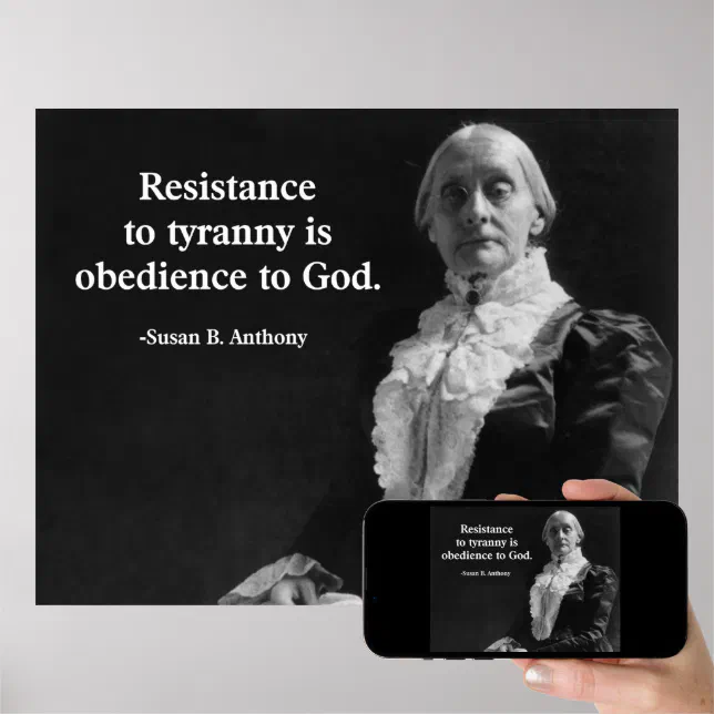 Resistance to Tyranny is Obedience to God Poster | Zazzle