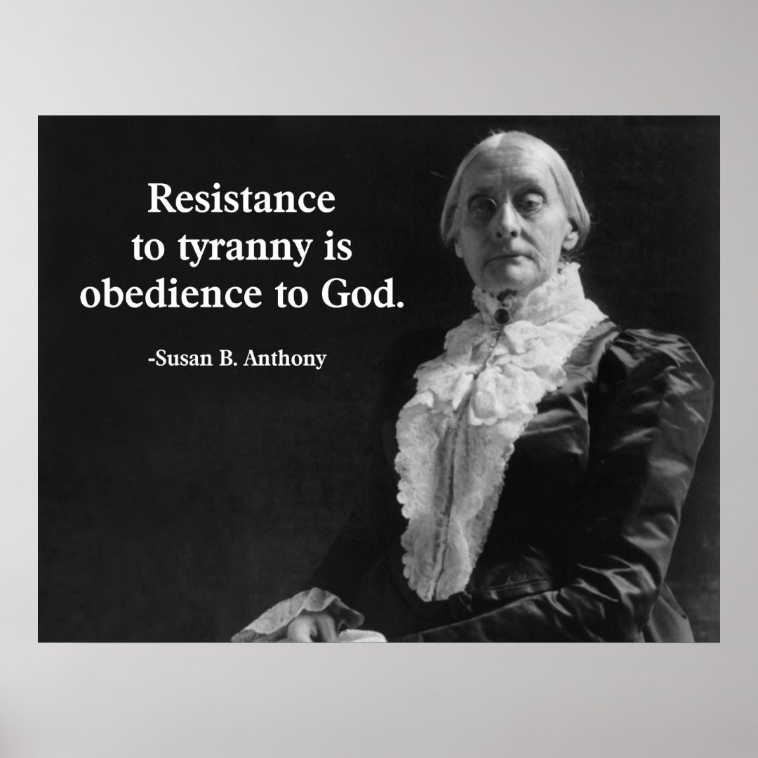 Resistance to Tyranny is Obedience to God Poster | Zazzle