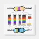 Resistor Color Chart Fridge Magnet | Zazzle