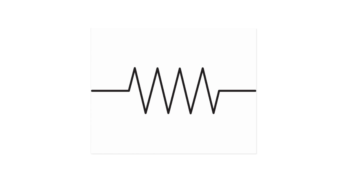 Resistor Symbol Postcard | Zazzle