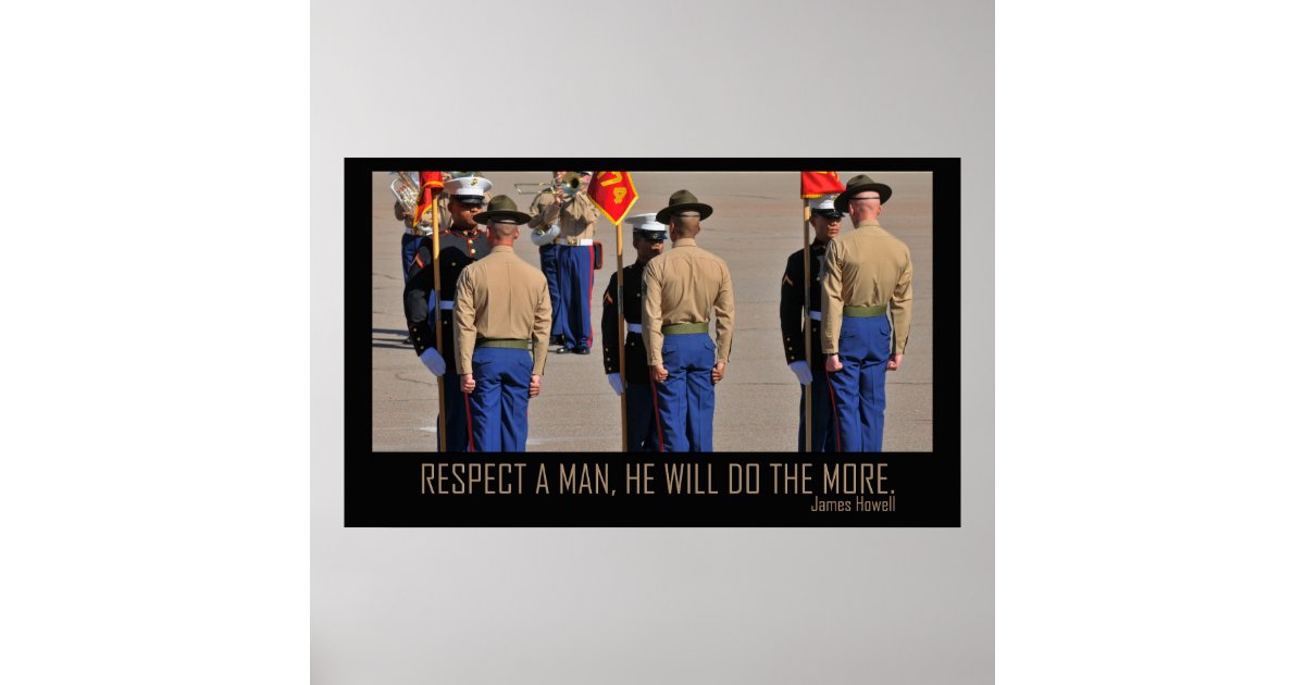 Respect A Man Poster | Zazzle
