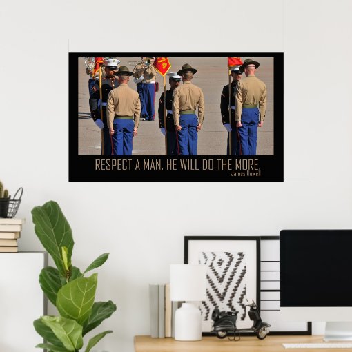 Respect A Man Poster | Zazzle