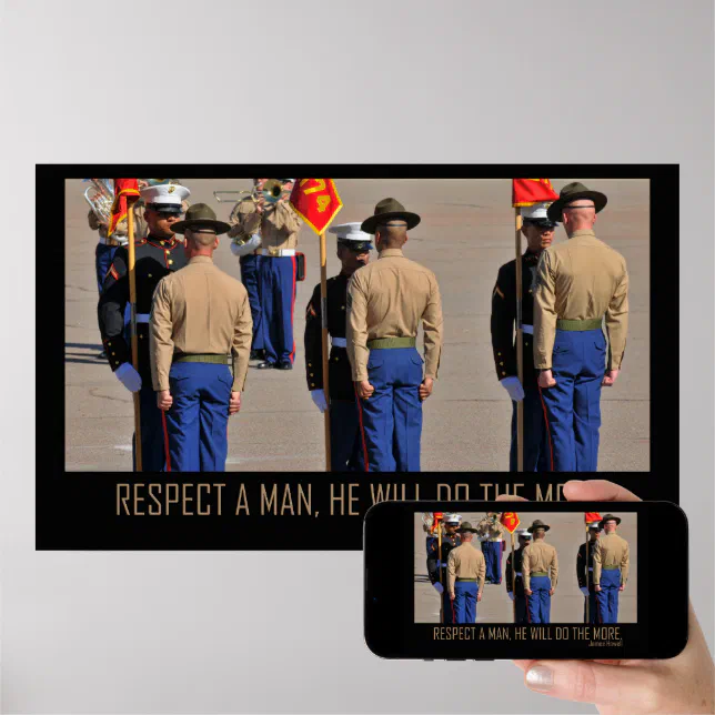 Respect A Man Poster | Zazzle