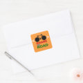 respect cyclists sign square sticker | Zazzle