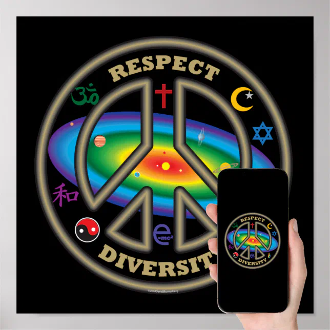 respect diversity blk poster | Zazzle