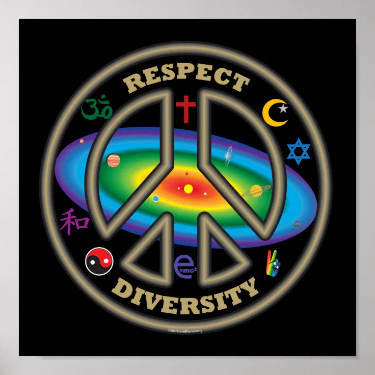 respect diversity blk poster | Zazzle