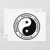 Respect Honor Integrity Karate Postcard | Zazzle