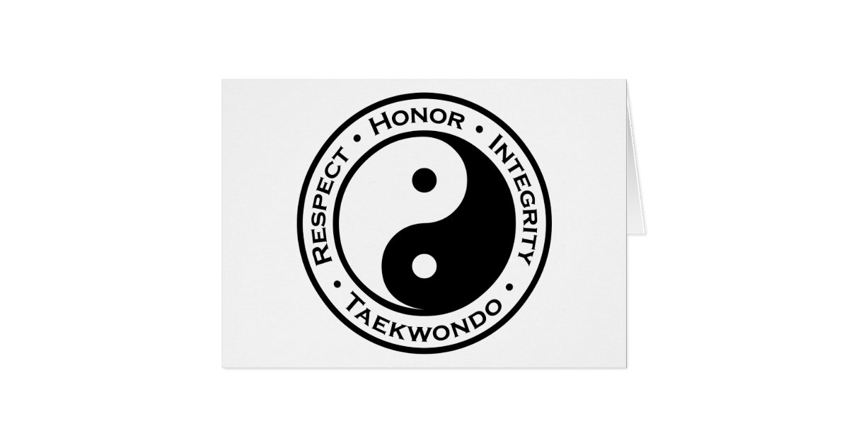 Respect Honor Integrity Taekwondo | Zazzle