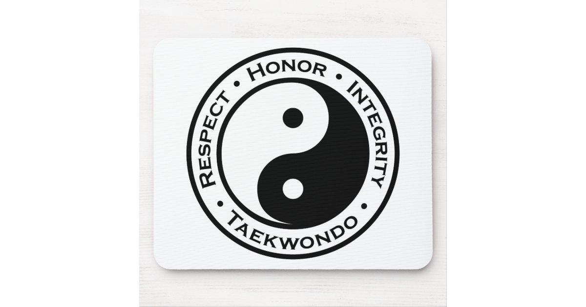 Respect Honor Integrity Taekwondo Mouse Pad | Zazzle.com