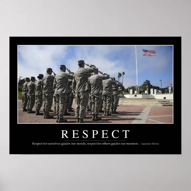 Respect: Inspirational Quote 2 Poster | Zazzle