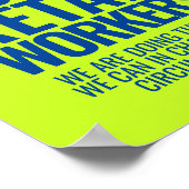 Respect retail workers bold text store calming poster | Zazzle