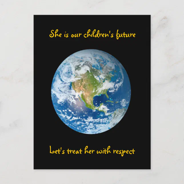 Respect the Earth - Earth Day Postcard | Zazzle