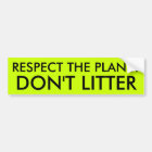 Respect Planet Earth Future Bumper Sticker | Zazzle.com