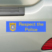 Respect the Police Bumper Sticker | Zazzle