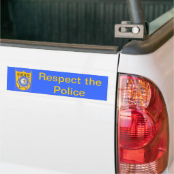 Respect the Police Bumper Sticker | Zazzle