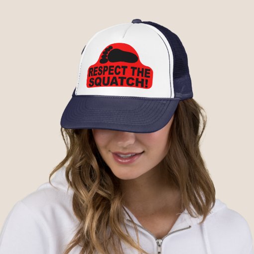 RESPECT THE SQUATCH! Look like a PRO in Bobo's Trucker Hat | Zazzle