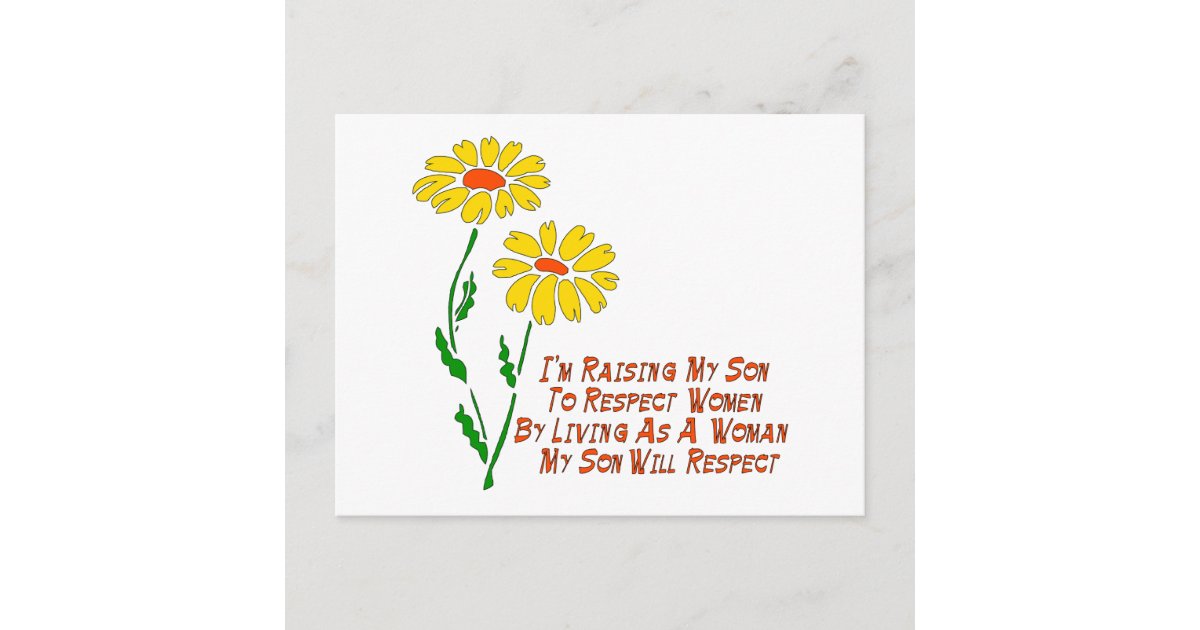 Respect Women Postcard | Zazzle