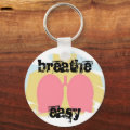 Respiratory Therapy Breathe Easy Lungs Keychain RT | Zazzle