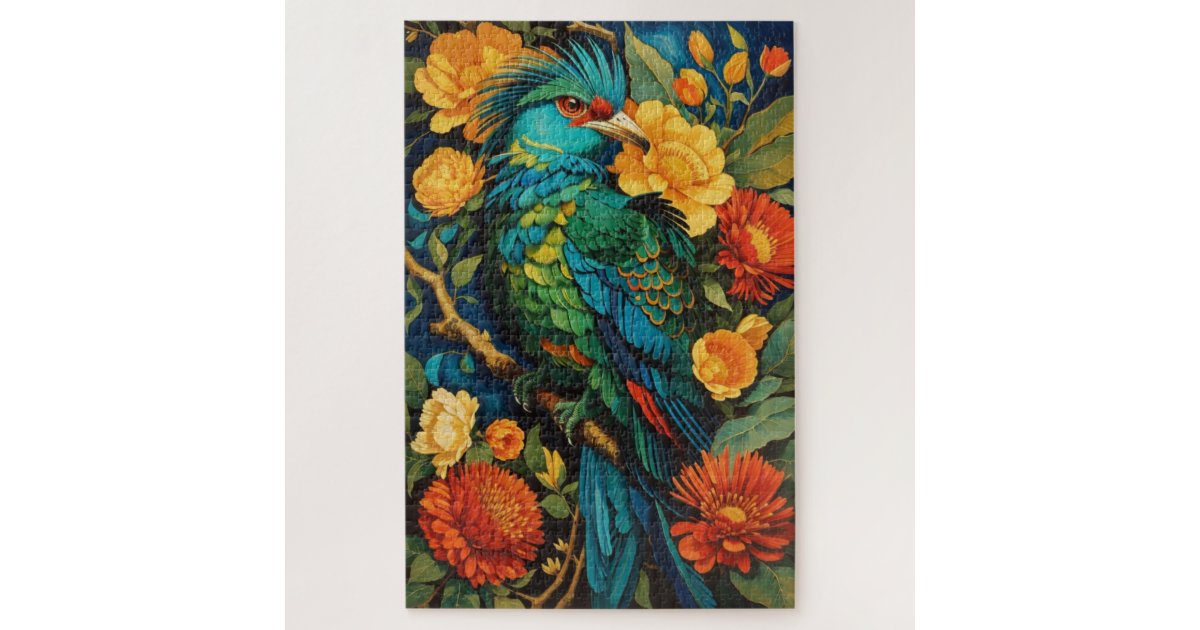 Resplendent Quetzal Majesty Jigsaw Puzzle | Zazzle