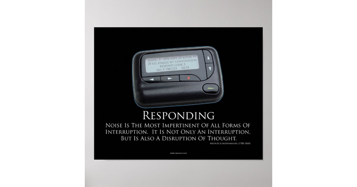 Responding Motivational Poster | Zazzle
