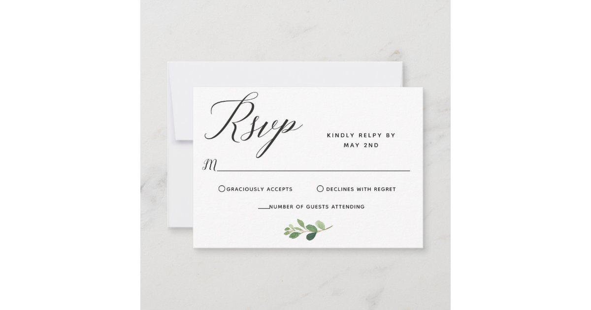 Response Card Wedding | Zazzle