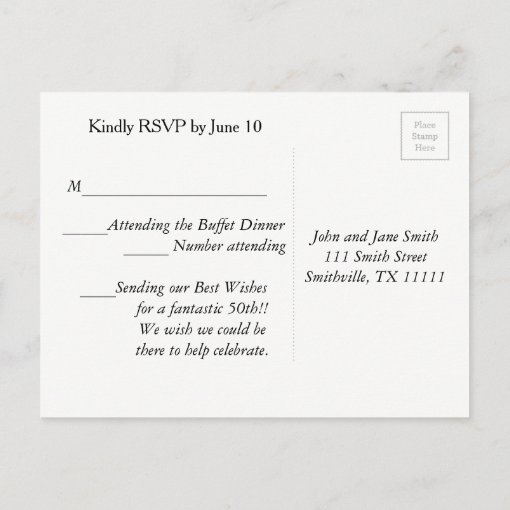 Response Post Card | Zazzle