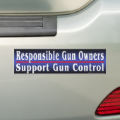 Responsible Gun Owners Bumper Sticker | Zazzle