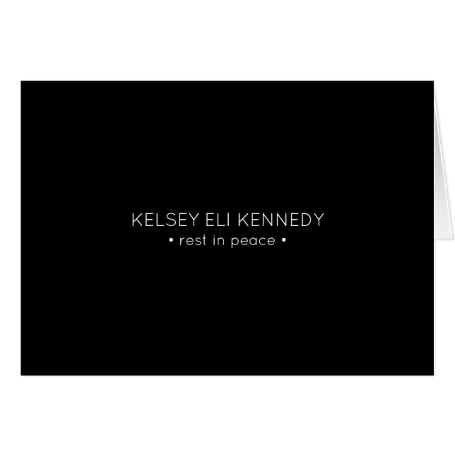 rest in peace funeral card | Zazzle