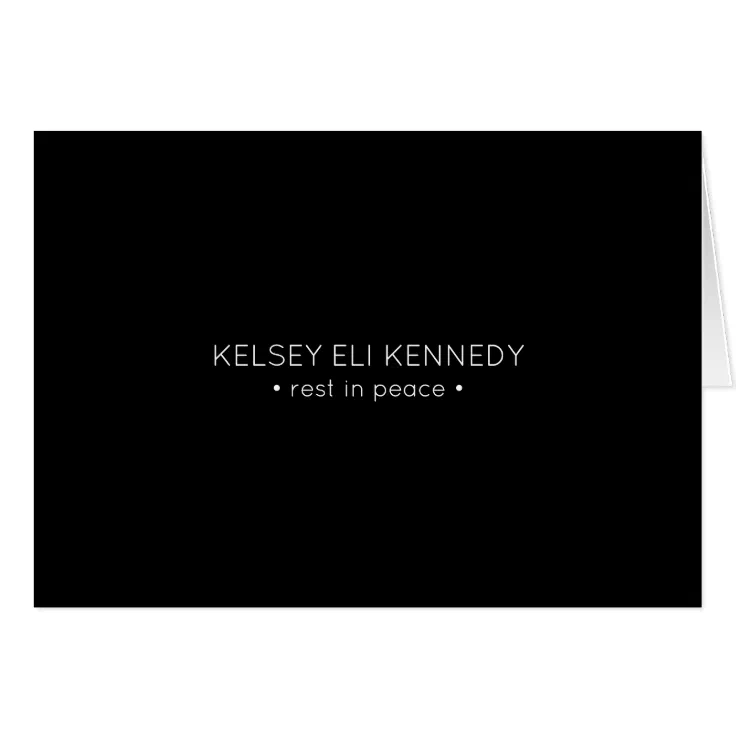 rest in peace funeral card | Zazzle