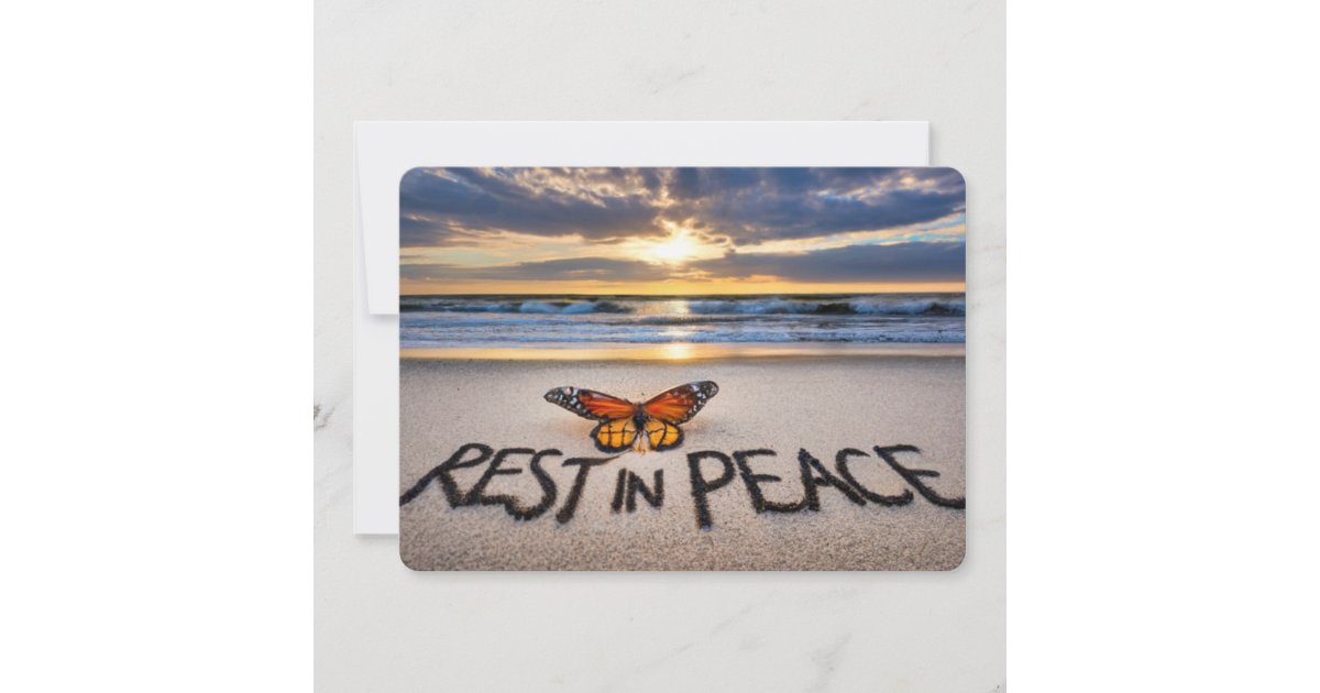 rest in peace invitation | Zazzle