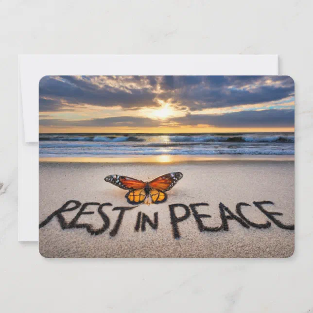 rest in peace invitation | Zazzle