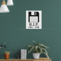 Rest in Peace RIP Floppy Disk Poster | Zazzle
