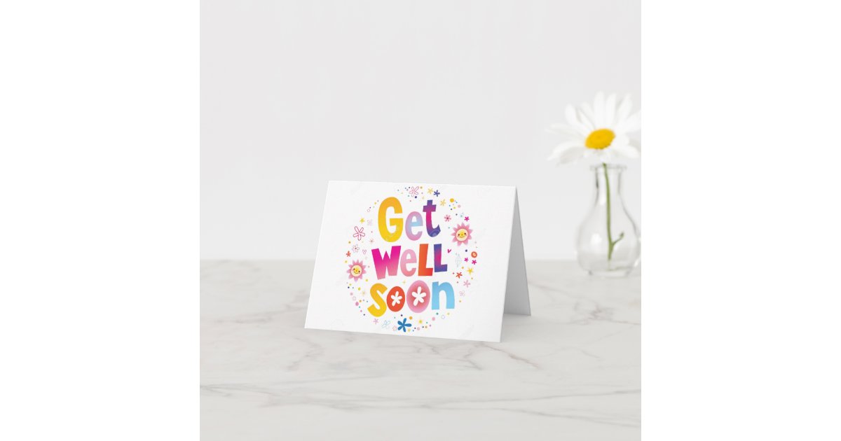REST RELAX RECOVER-GET WELL SOON CARD | Zazzle