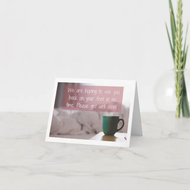 REST RELAX RECOVER-GET WELL SOON CARD | Zazzle