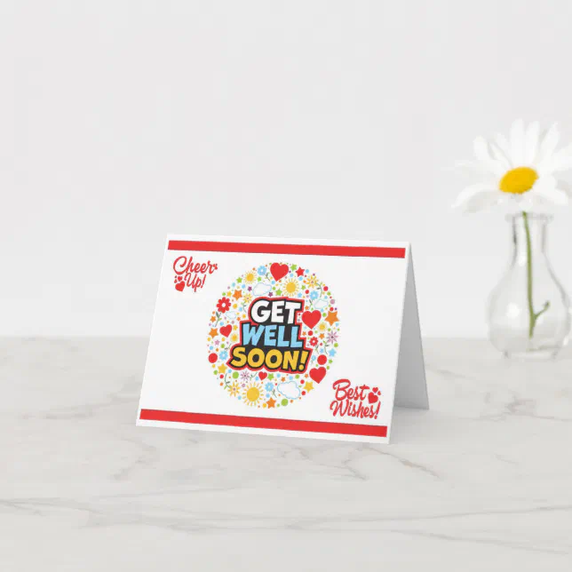 REST RELAX RECOVER-GET WELL SOON CARD | Zazzle