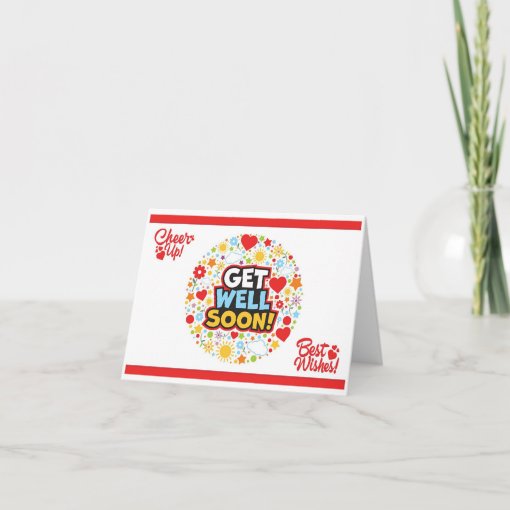 REST RELAX RECOVER-GET WELL SOON CARD | Zazzle