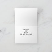 REST RELAX RECOVER-GET WELL SOON CARD | Zazzle