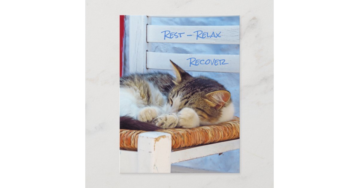 Rest Relax Recover Postcard | Zazzle